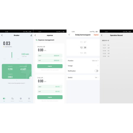 Bezpiecznik 3 Fazy 63A WiFi Tuya # Pomiar Energii - RTX24
